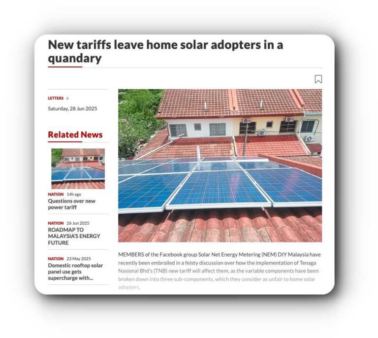 Pengguna NEM 3.0 rugi besar dengan tarif baru TNB 2025? • BukuNota